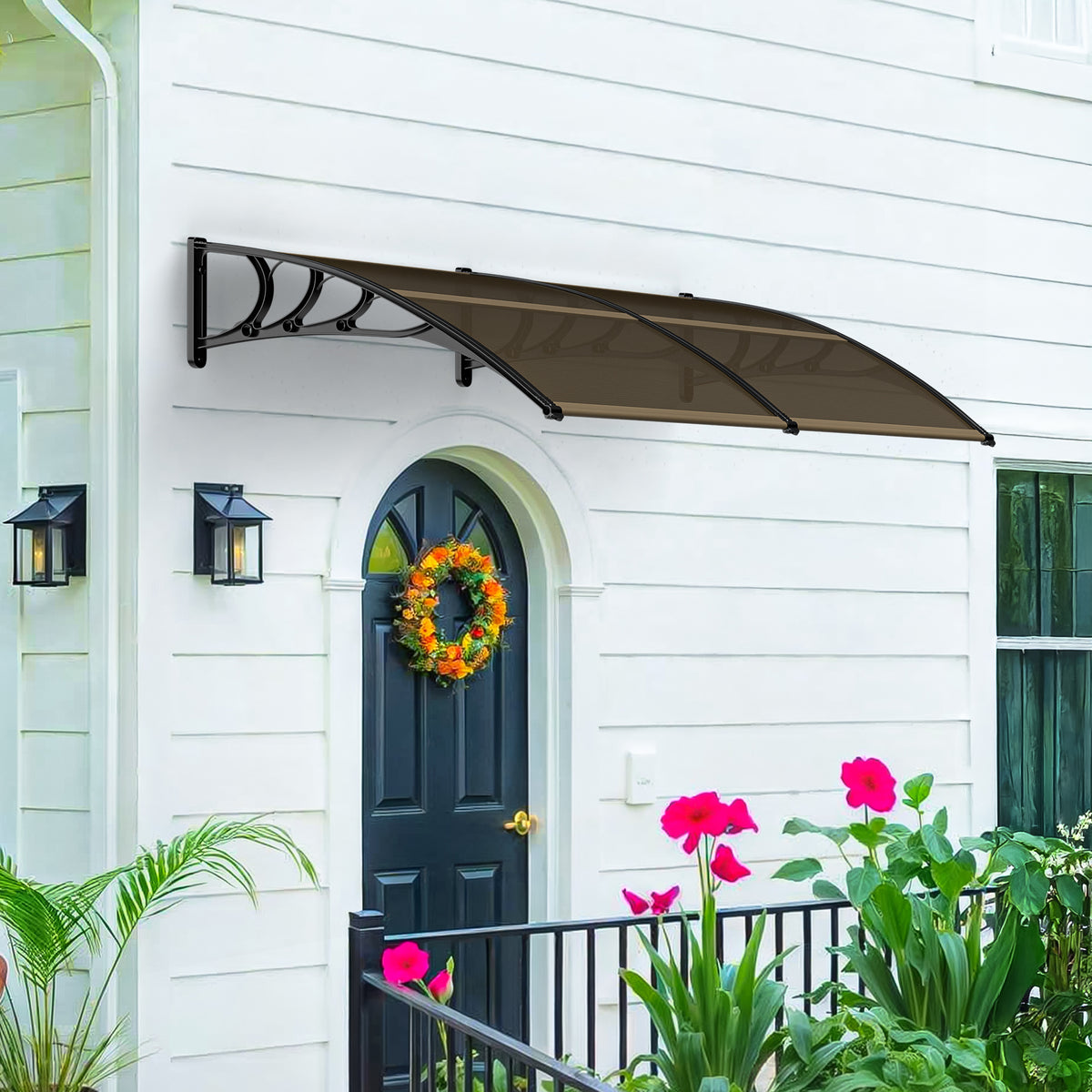 ZENY 40 x 80 Window Awning for Door Entrance, Outdoor Awning Canopy, D ...