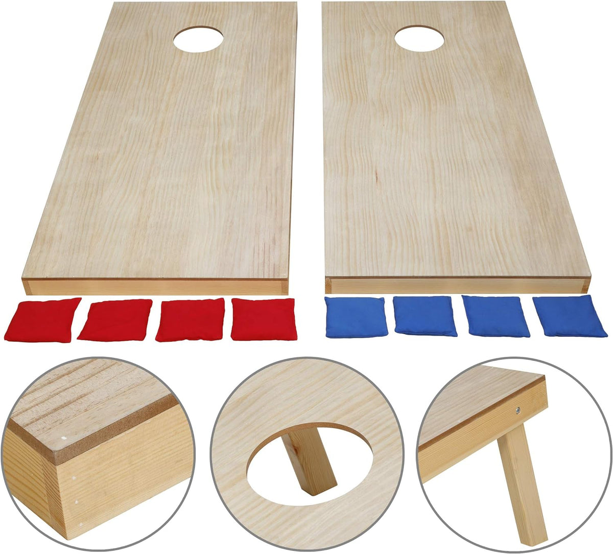 ZENY 4X2 FT Portable Cornhole Set - Regulation Size Outdoor Yard Cornh ...