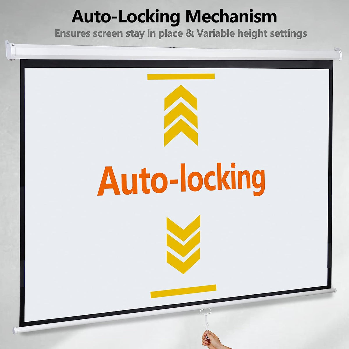 ZENY™ 100'' 16:10 HD Projection Screen Foldable Anti-Crease Portable P ...