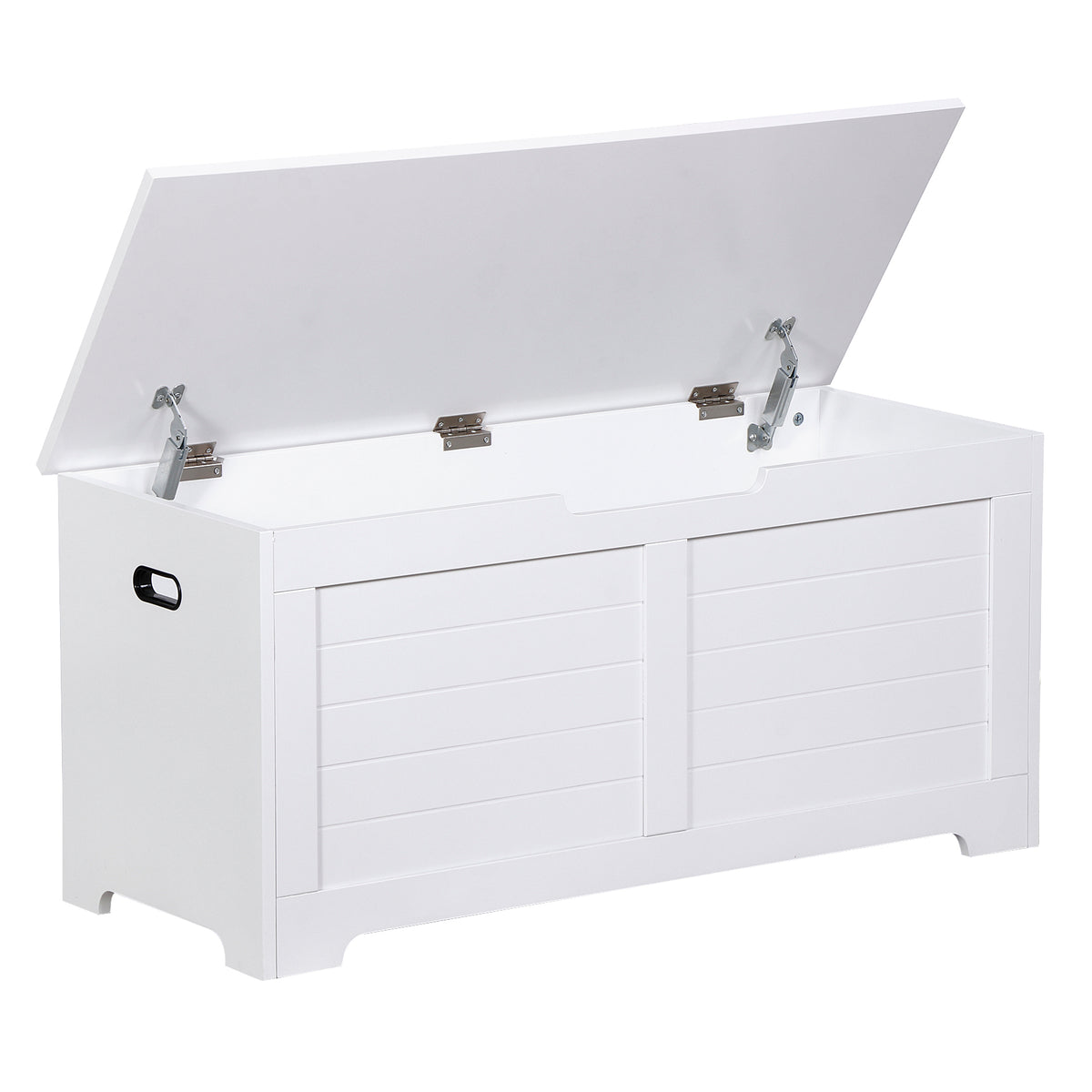 ZENY™ Storage Chest,Wooden Room Organizer Bin with 2 Safety Hinges, Wh ...