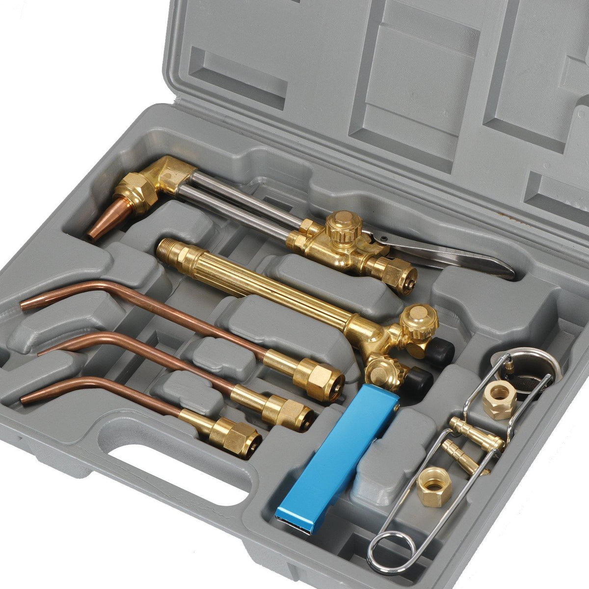 ZENY™ 10 PCS Gas Welding Cutting Torch Kit, Oxy Acetylene Brazing Prof ...