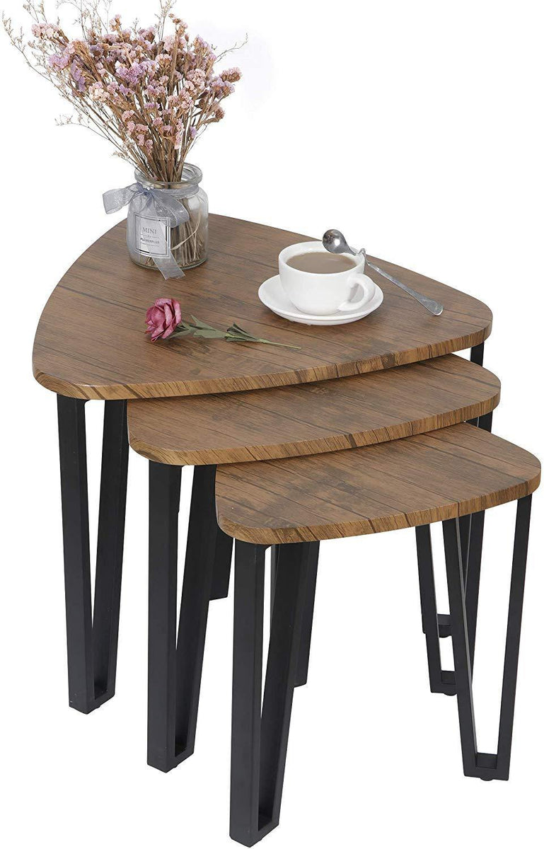 ZENY™ Nesting Coffee End Tables Modern Furniture Decor Side Table ...