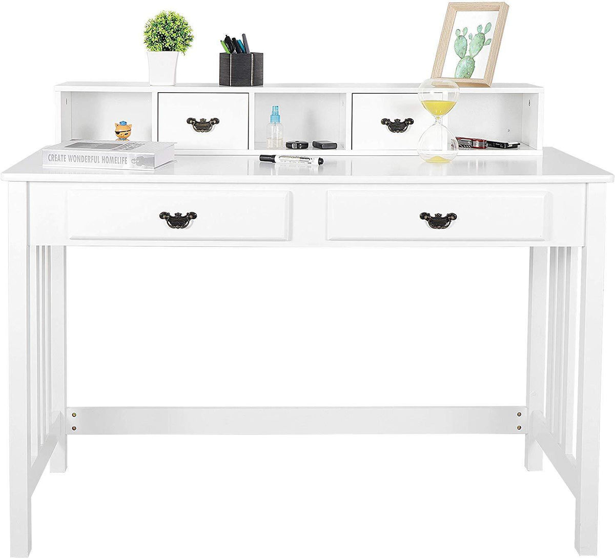ZENY™ Writing Desk Computer Desk Home Office Student Desk Vanity Table ...