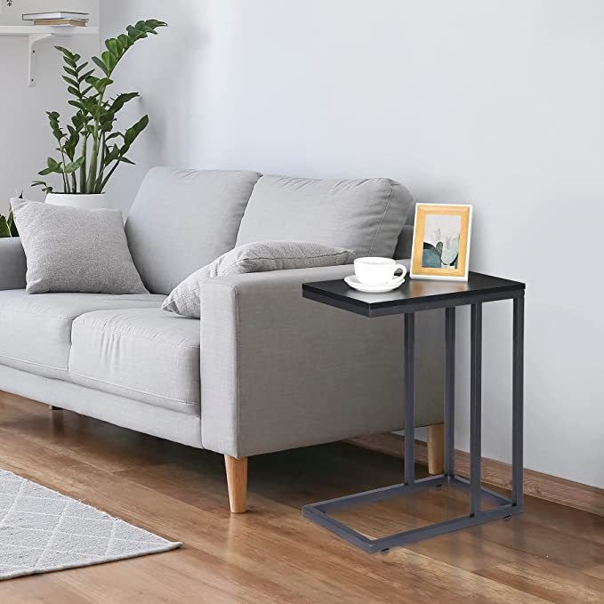 ZENY™ C-Shaped Side Table Couch Side Table Small End Table Bedside Tab ...