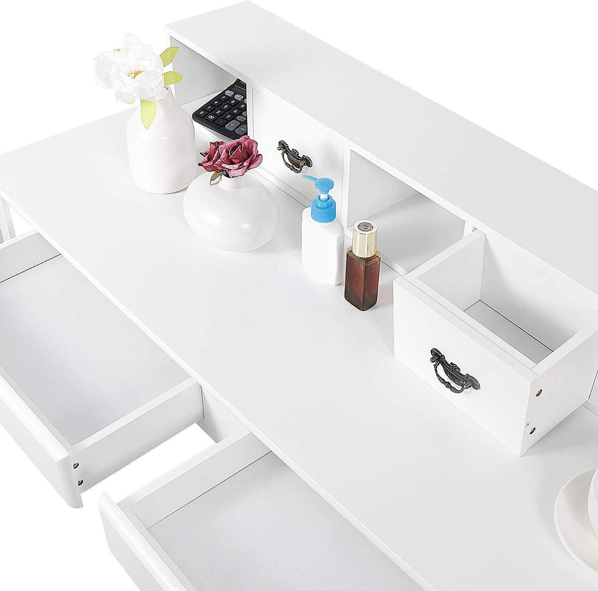 ZENY™ Writing Desk Computer Desk Home Office Student Desk Vanity Table ...