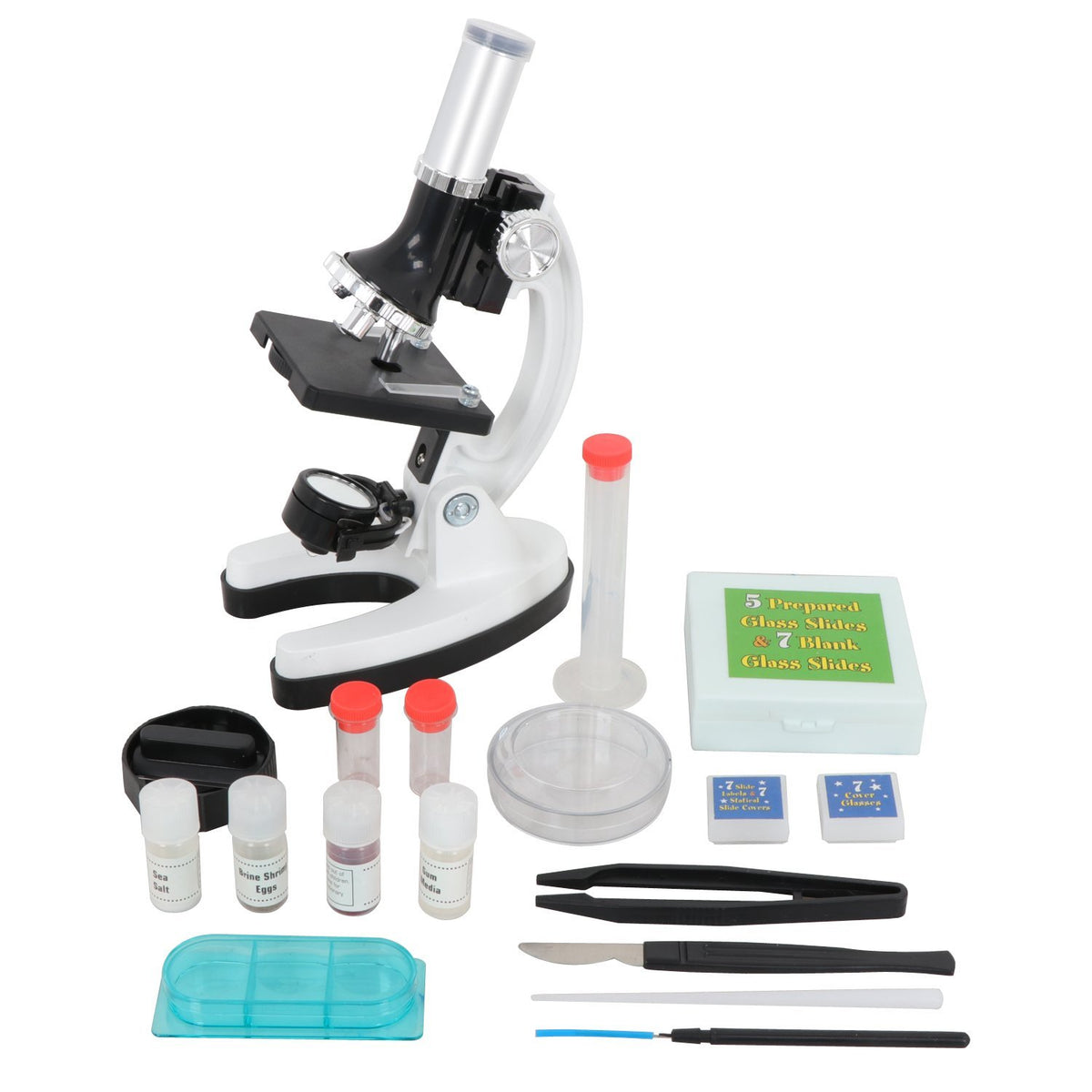 ZENY™ Kids Microscope Kit Beginner's Science Kit w/ LED 100X 600x and ...