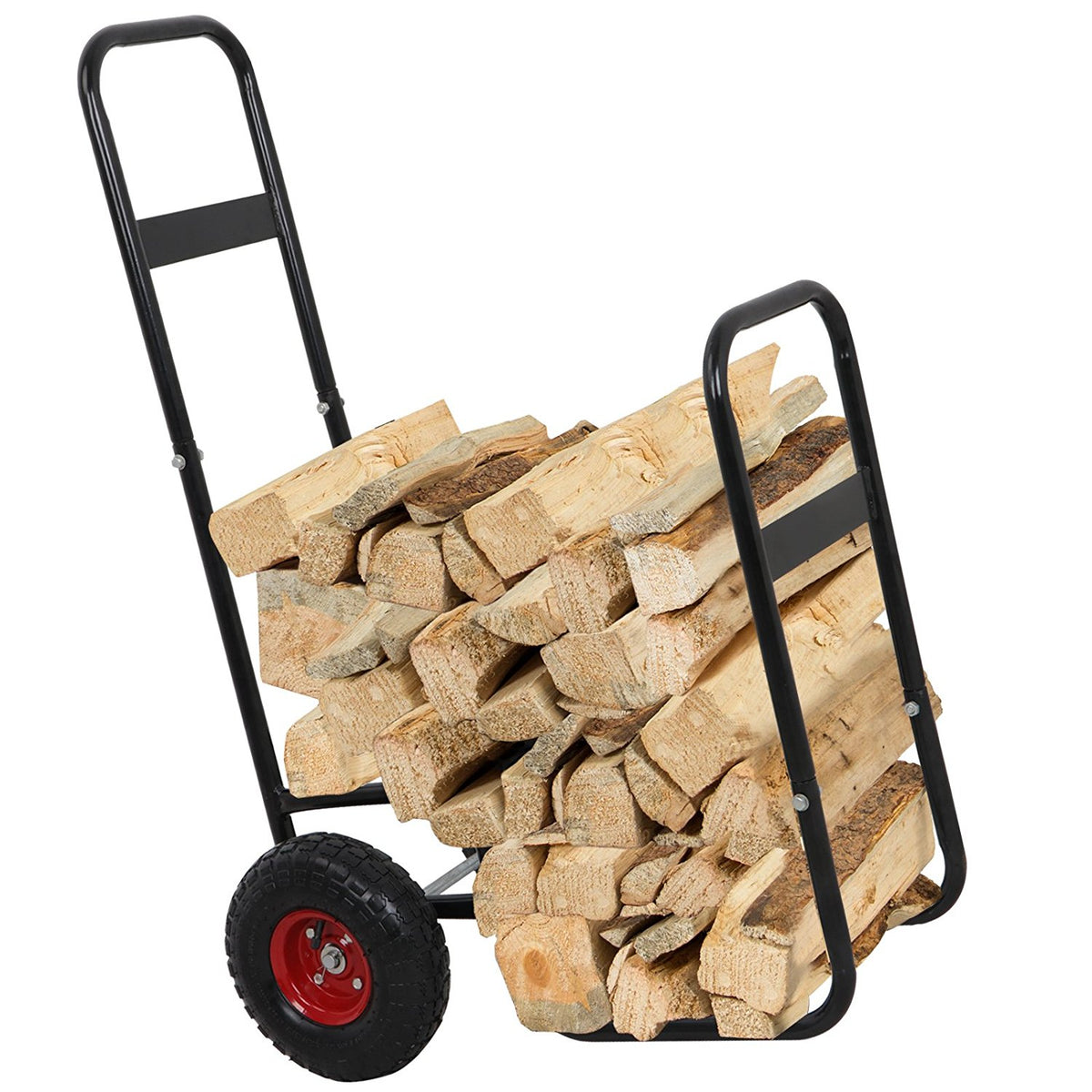 ZENY™ Portable Log Carrier for Firewood Mover Hauler Rack Caddy Rollin ...