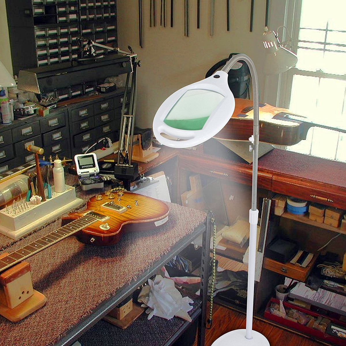 ZENY™ Magnifying Floor Lamp Standing Light Daylight Bright Full Spectr ...